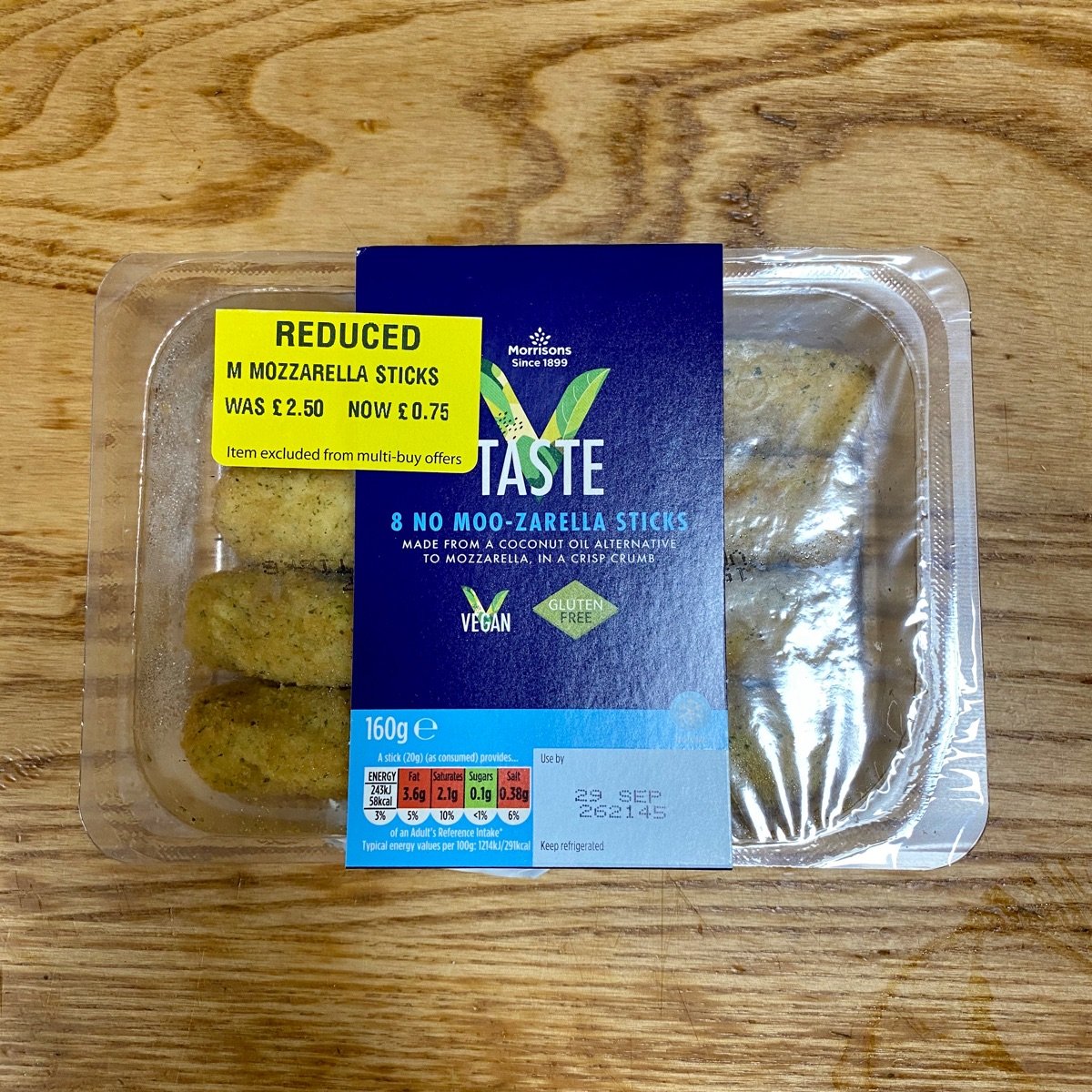 No Moo-Zarella Sticks from Morrisons - Vegan Product Reviews & Ratings ...