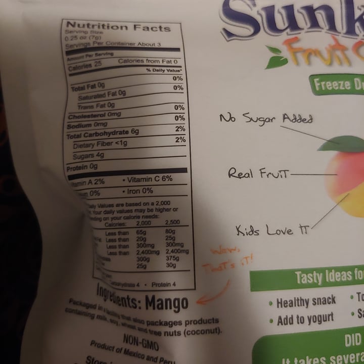 Sunkist Crunchy Mango Fruit Chips Review | abillion