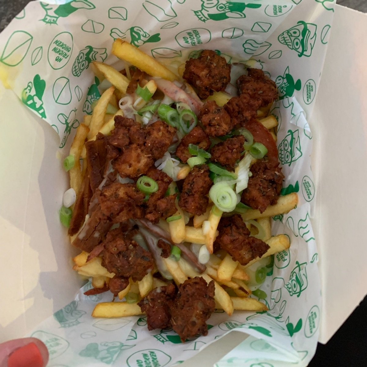 Meat N Cheeze Loaded Fries from No Frickin Chicken - Vegan Product ...