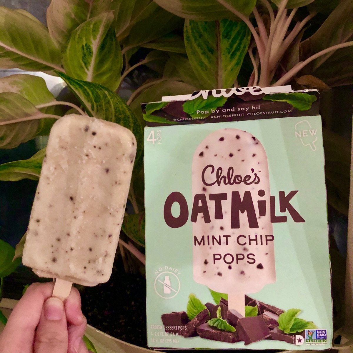 Oat Milk Mint Chip Pops from Chloe’s Pops - Vegan Product Reviews ...