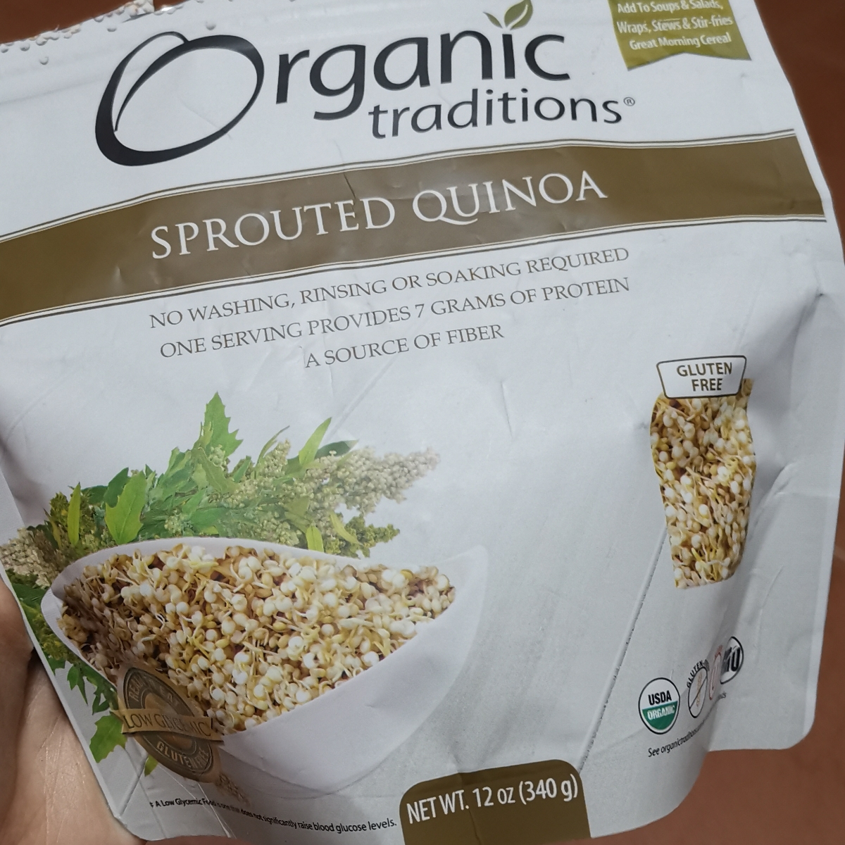 sprouted quinoa from Organic Traditions - Vegan Product Reviews ...