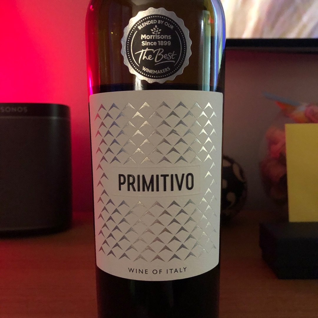 Primitivo - Puglia 2018 Red Wine from Morrisons - Vegan Product Reviews ...