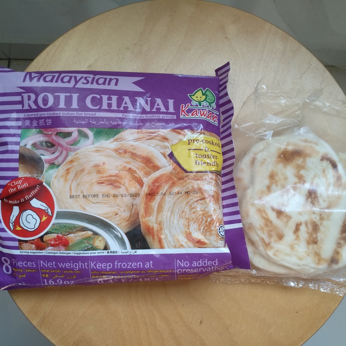 Malaysian Roti Chanai- toaster-friendly from Kawan - Vegan Product ...
