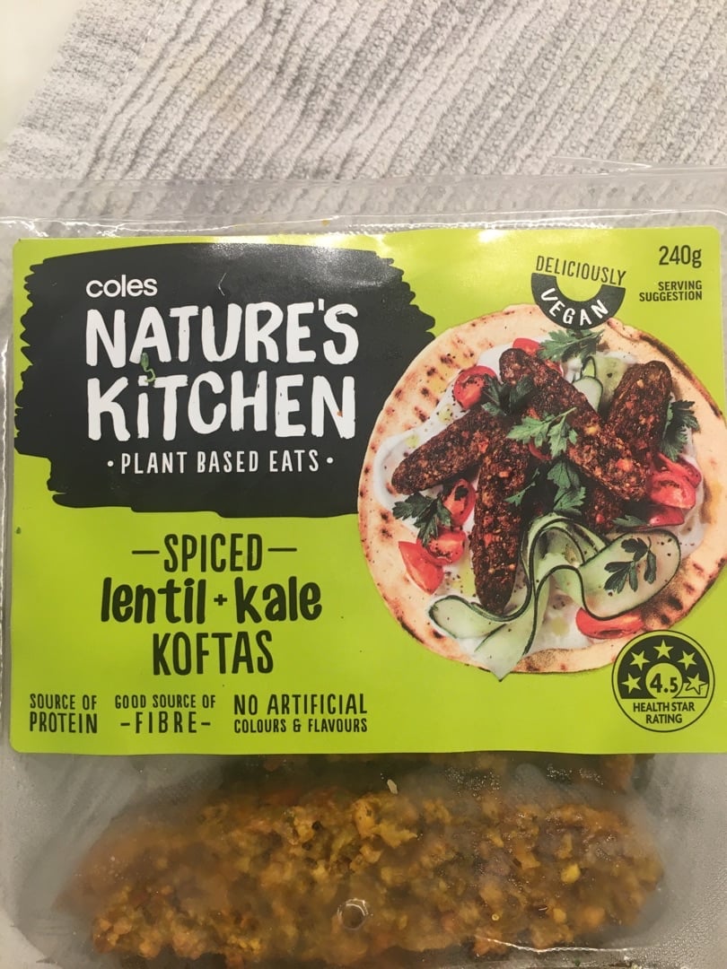 Kale Lentil Koftas from Coles Nature's Kitchen - Vegan Product Reviews ...