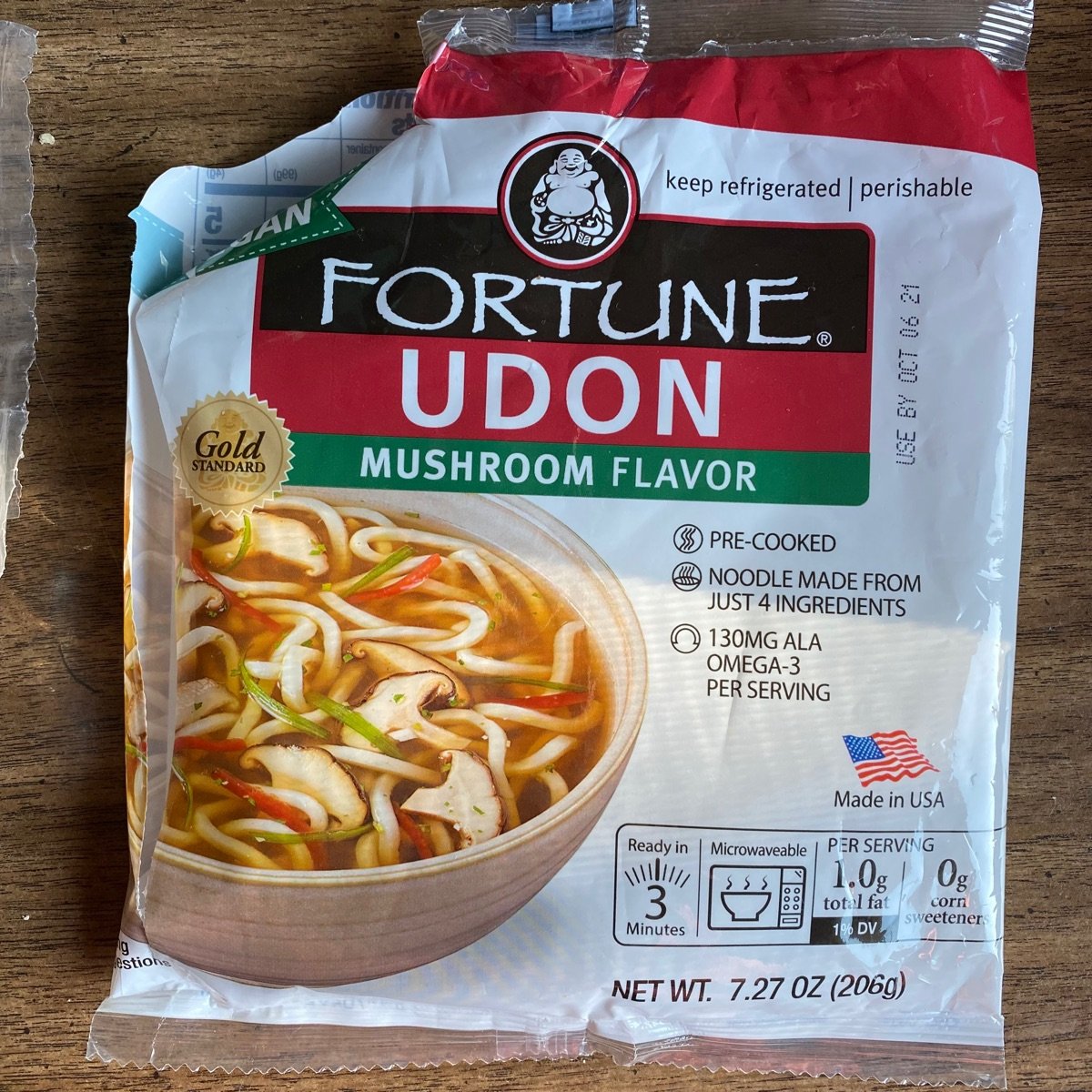 Udon Mushroom Flavor from Fortune® Noodles - Vegan Product Reviews ...