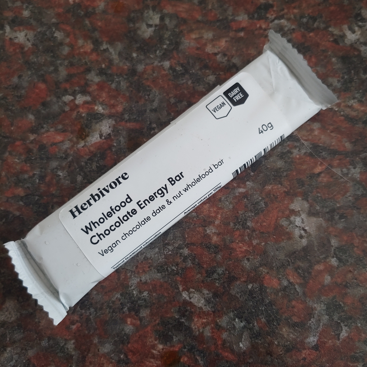 Whole food Chocolate Energy Bar from Herbivore - Vegan Product Reviews ...