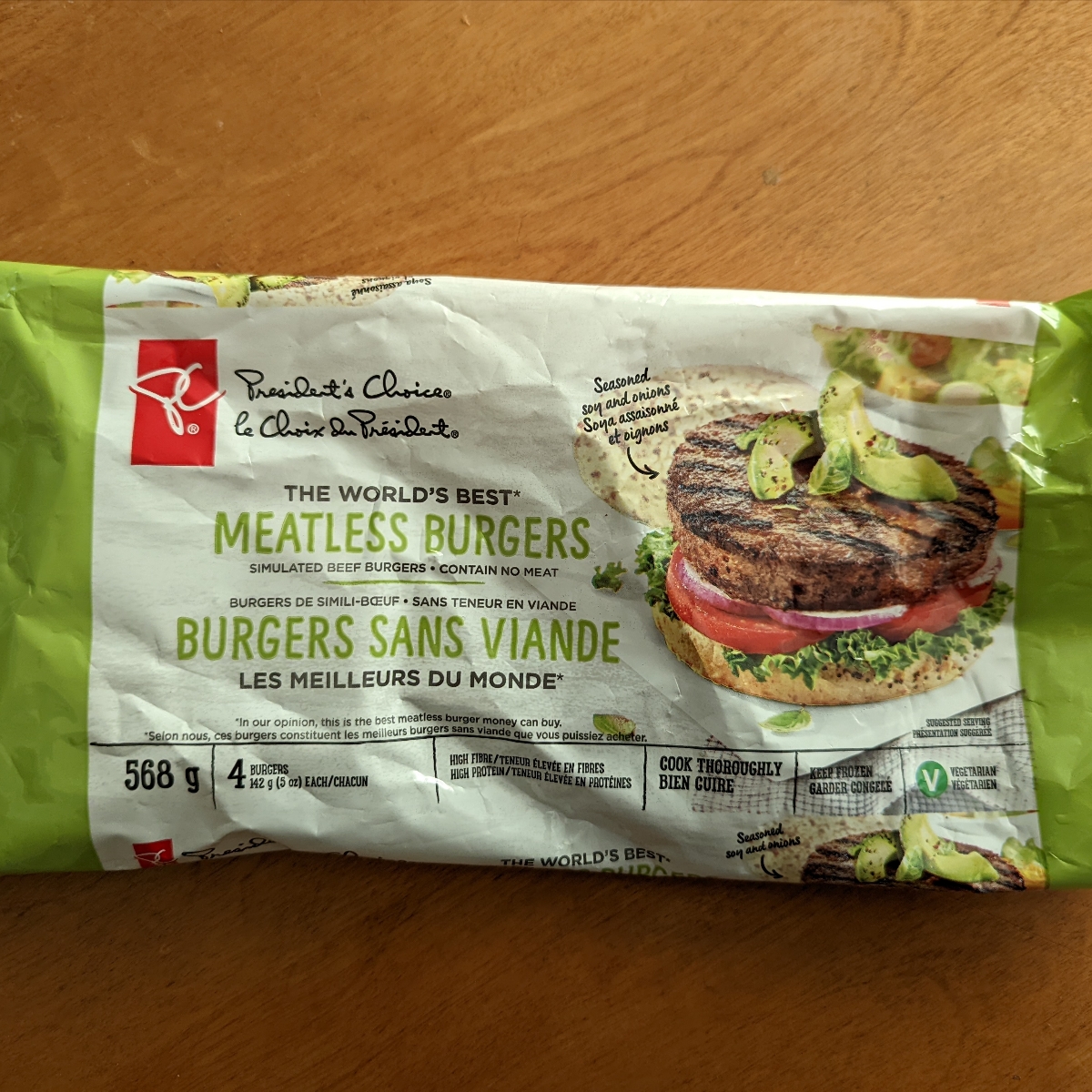 PC Meatless Burger from President's Choice - Vegan Product Reviews ...