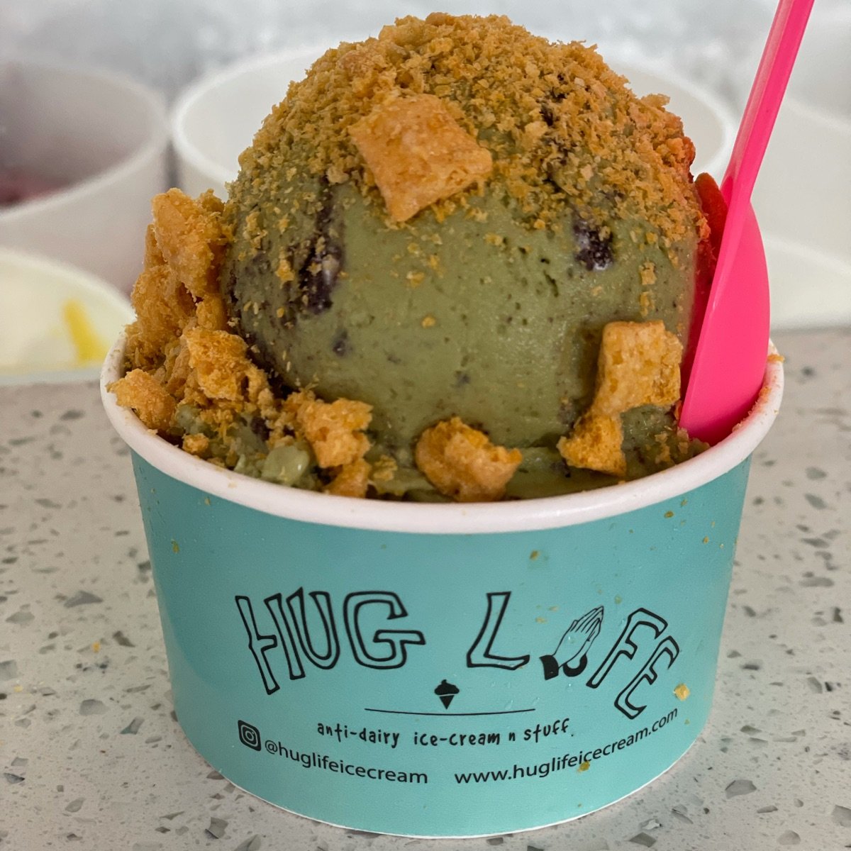 Matcha monster at Hug Life Anti-Dairy Ice Cream n' Stuff - Review by ...