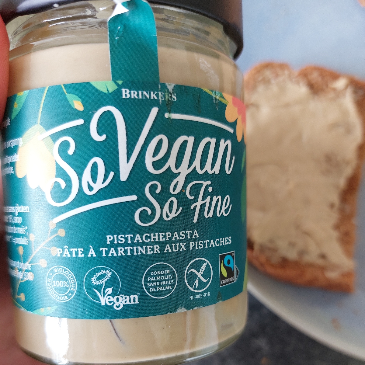 So Vegan So Fine Pistachepasta from Brinkers - Vegan Product Reviews & Ratings | abillion