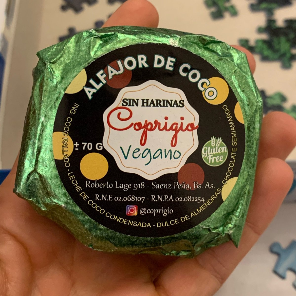 Alfajor de coco from Coprigio Alfajor - Vegan Product Reviews & Ratings ...