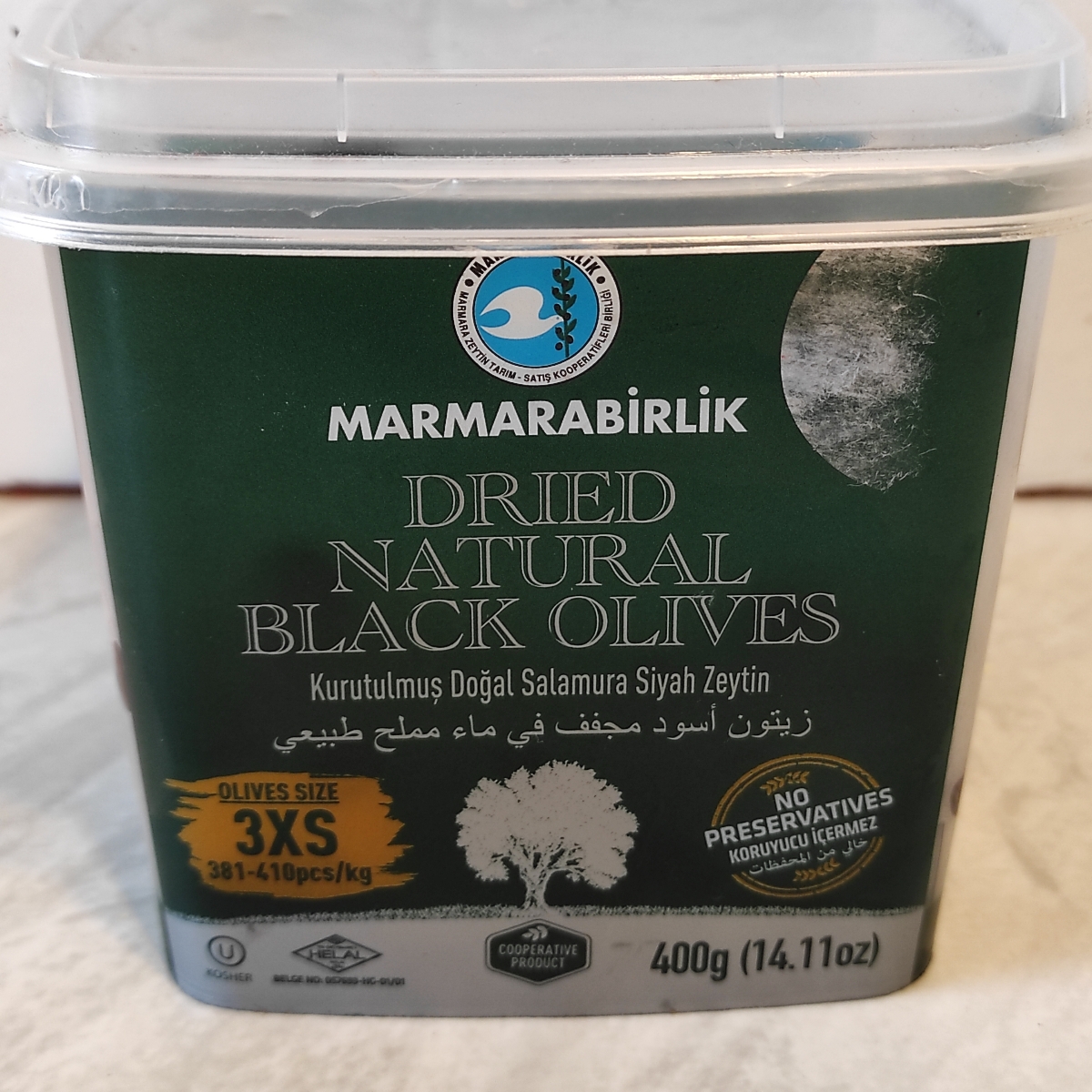 Dried Natural Black Olives from Marmarabirlik - Vegan Product Reviews ...