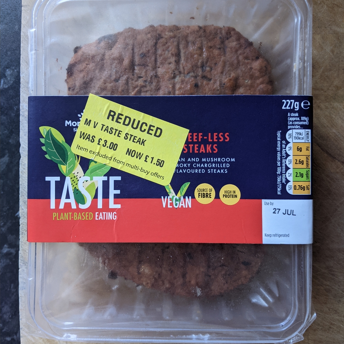 2 Beef-less Steaks from Morrisons - Vegan Product Reviews & Ratings ...