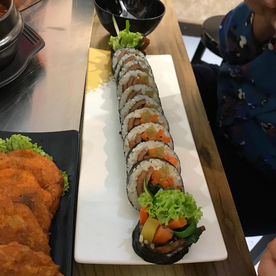 Kimbap (Rice Roll) at The Boneless Kitchen, Singapore - Vegan Dish ...