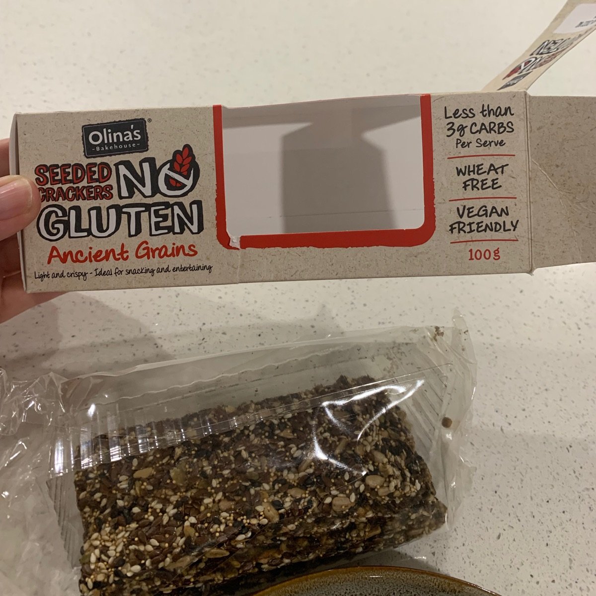 gluten free seeded crackers from Olina’s bakehouse - Vegan Product ...