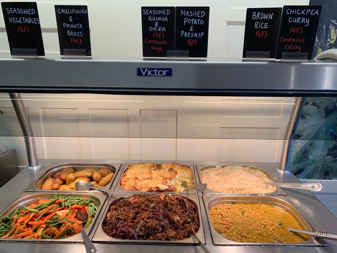 All you can eat Buffet! at 222 Veggie Vegan, Hammersmith - Vegan Dish ...