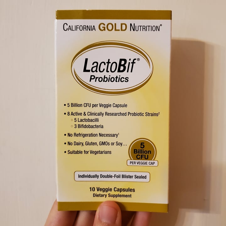 California Gold Nutrition LactoBif 100 Probiotics Review | abillion