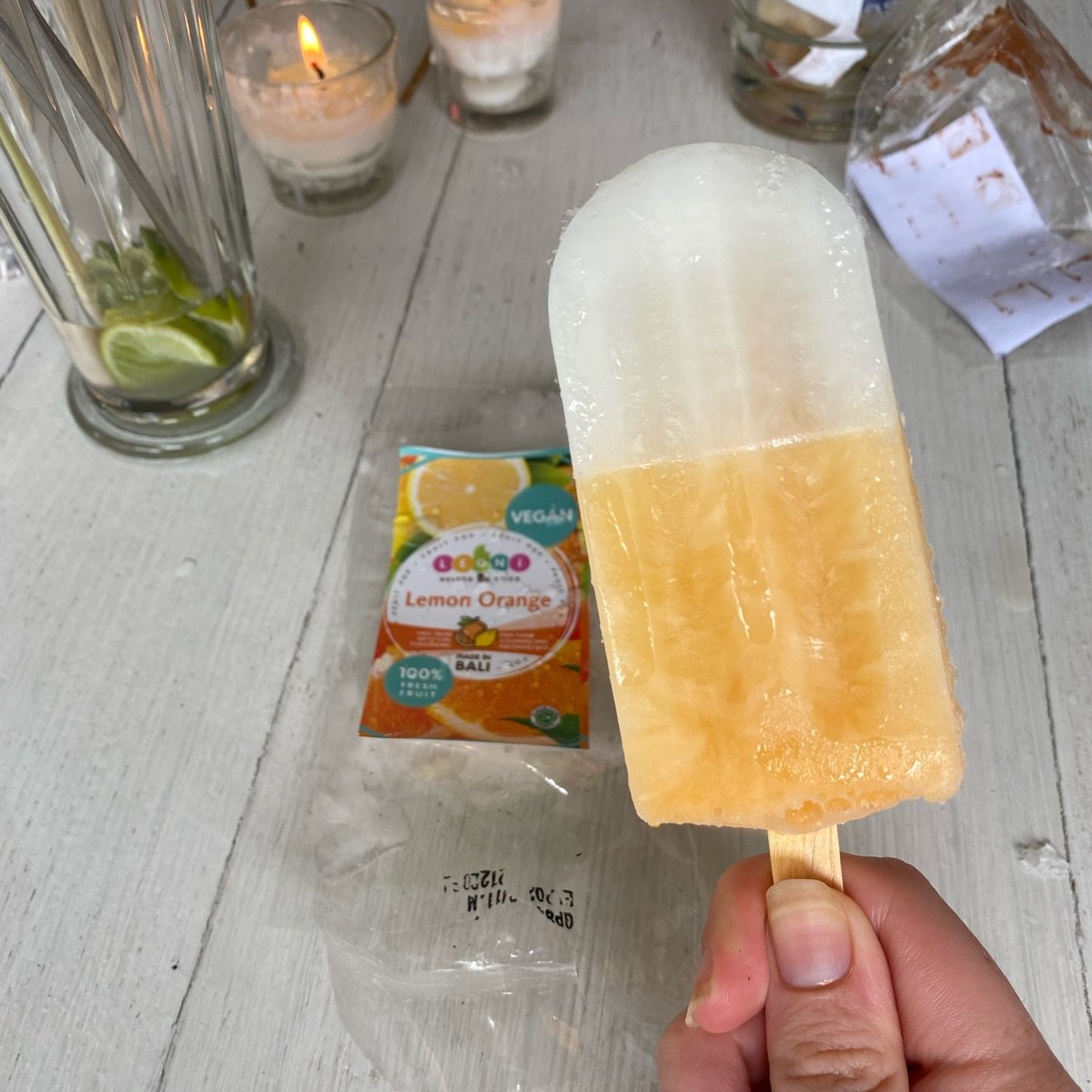 Lemon & orange from Leoni gelato On A Stick - Vegan Product Reviews ...