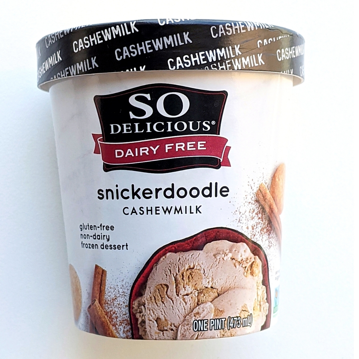 Snickerdoodle Cashewmilk Ice Cream from So Delicious Dairy Free - Vegan ...