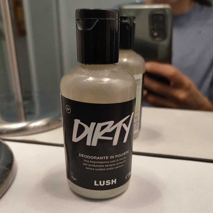 LUSH Fresh Handmade Cosmetics Dirty Deodorante In Polvere Review | abillion
