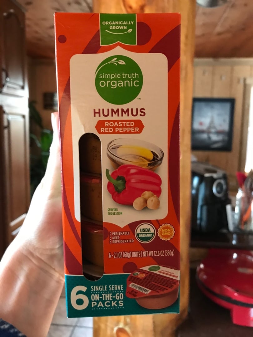 Simple Truth Organic roasted red pepper hummus - single serve 评价 | abillion