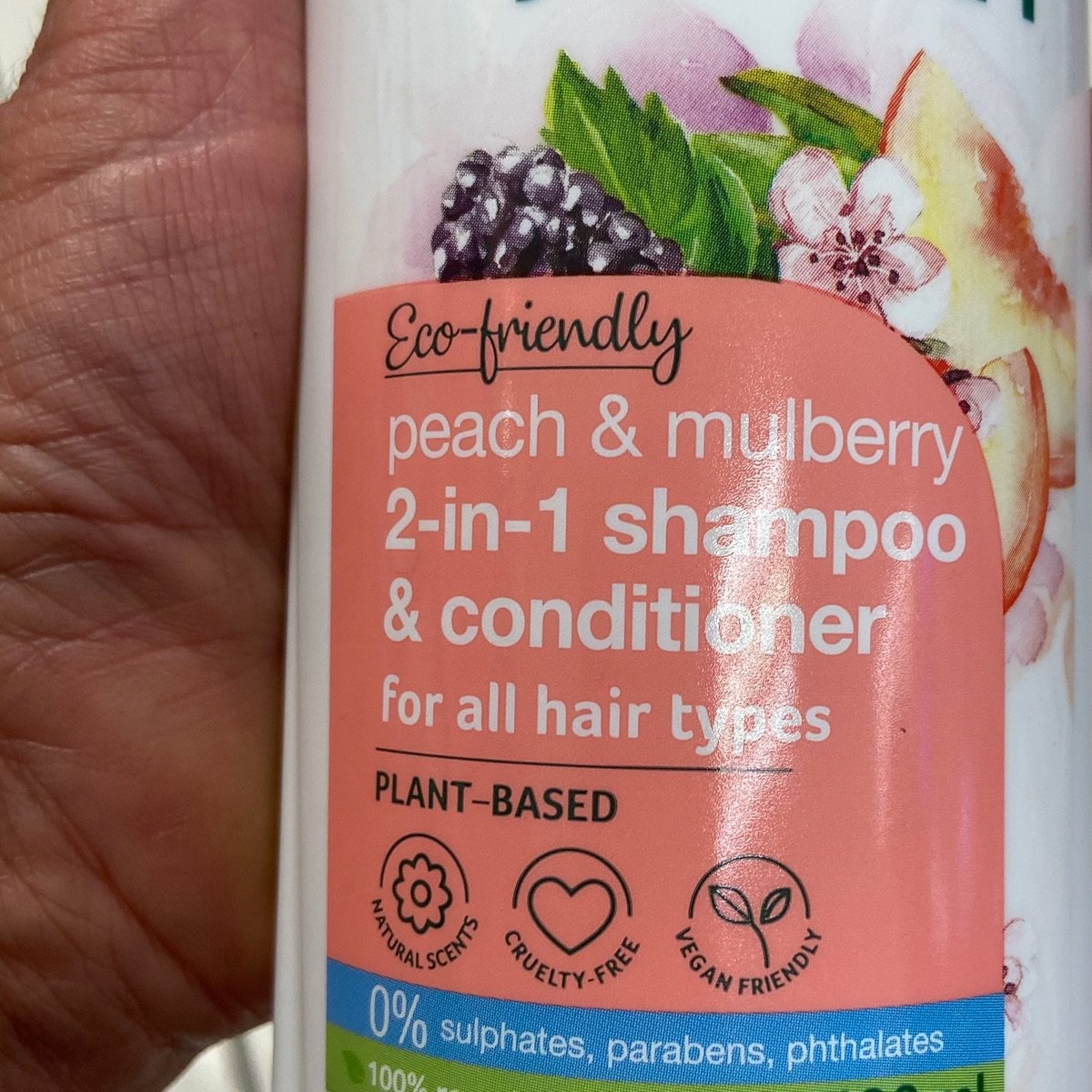 Peach and mulberry 2 in 1 shampoo and conditioner from My Earth - Vegan ...