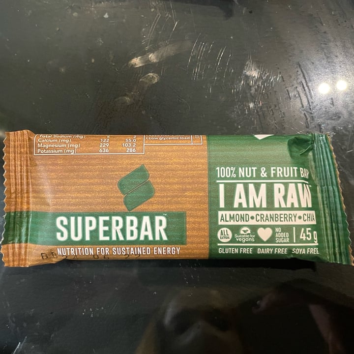 Superbar Almond, Cranberry & Chia Bar Review | abillion