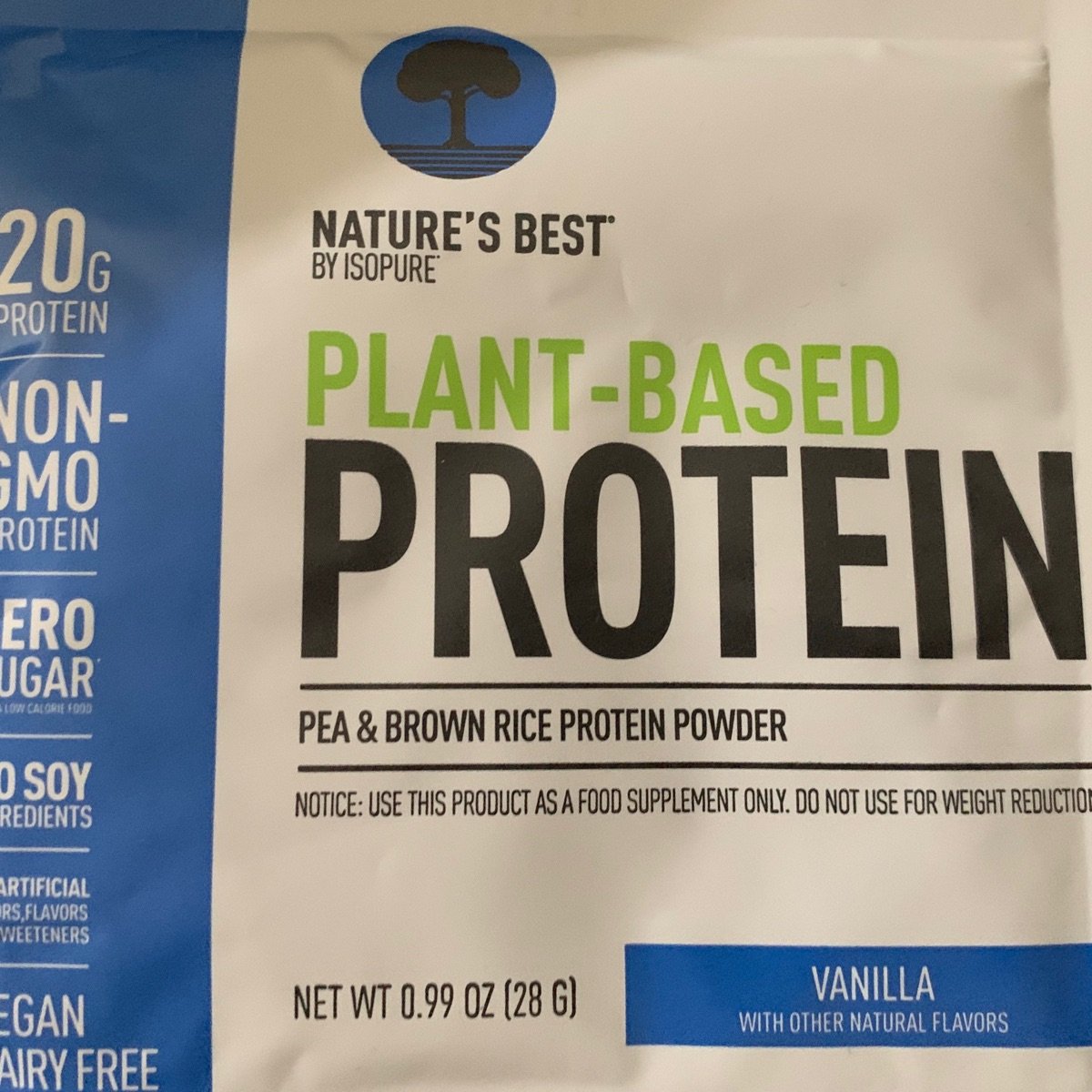Plant Based Protein Vanilla from Isopure - Vegan Product Reviews ...