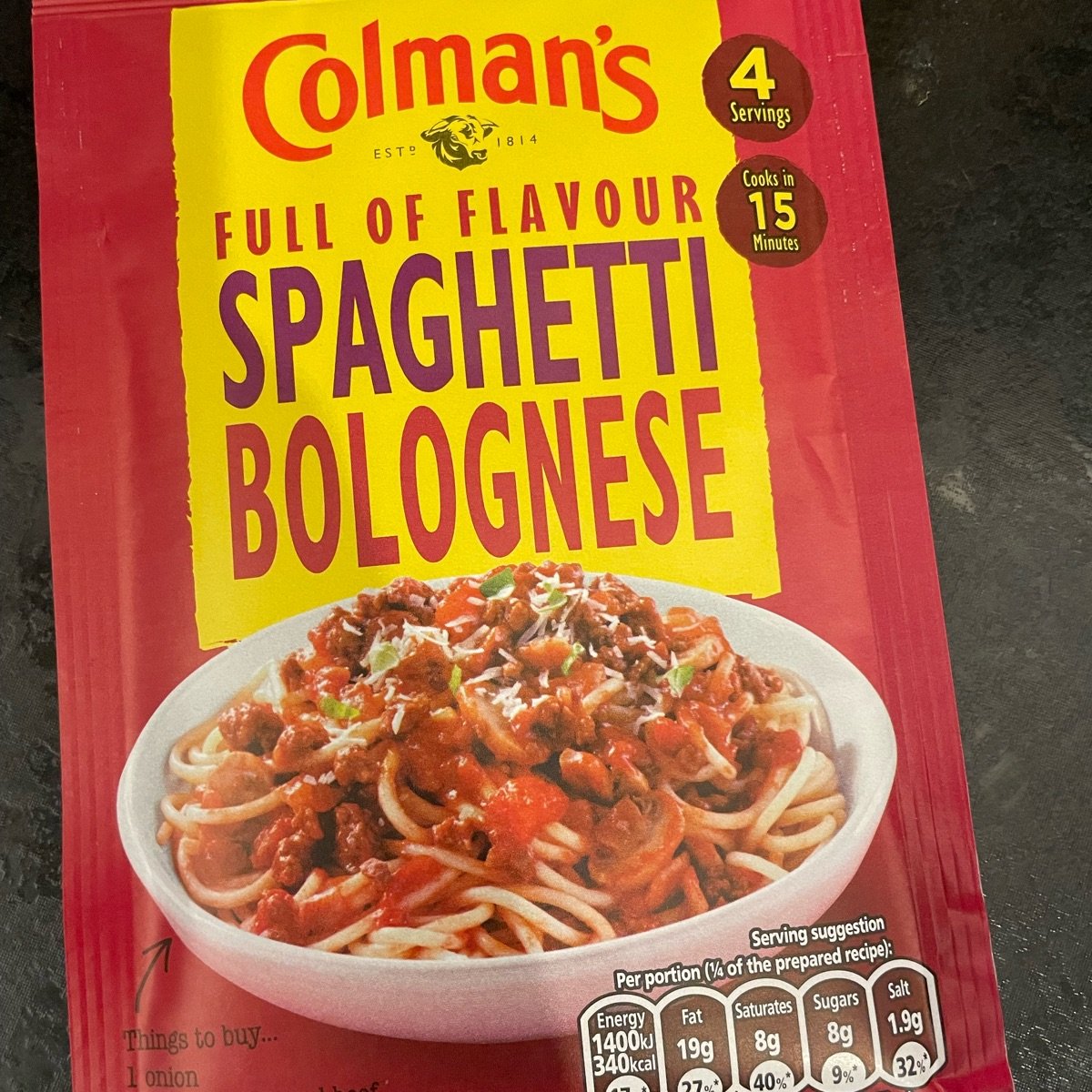 Spaghetti Bolognese Mix from Colman’s - Vegan Product Reviews & Ratings ...