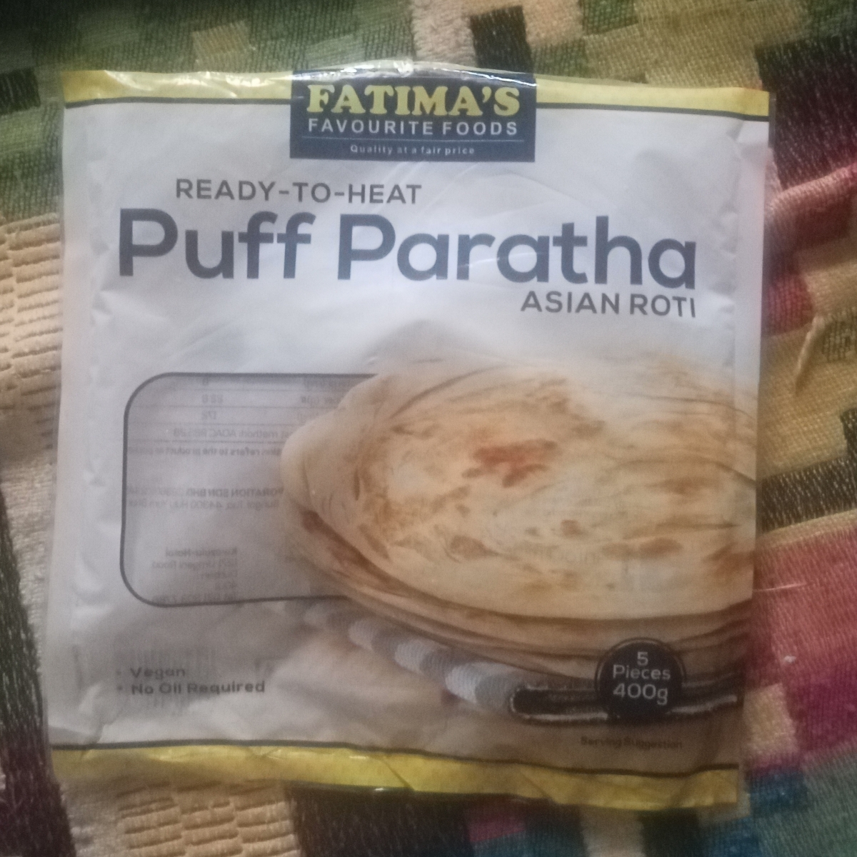Puff Paratha Asian Roti from Fatima's Favourite Foods - Vegan Product ...