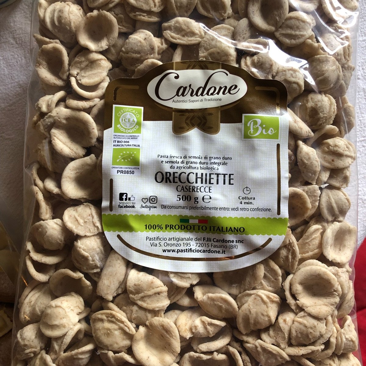 Pasta fresca from Cardone - Vegan Product Reviews & Ratings | abillion