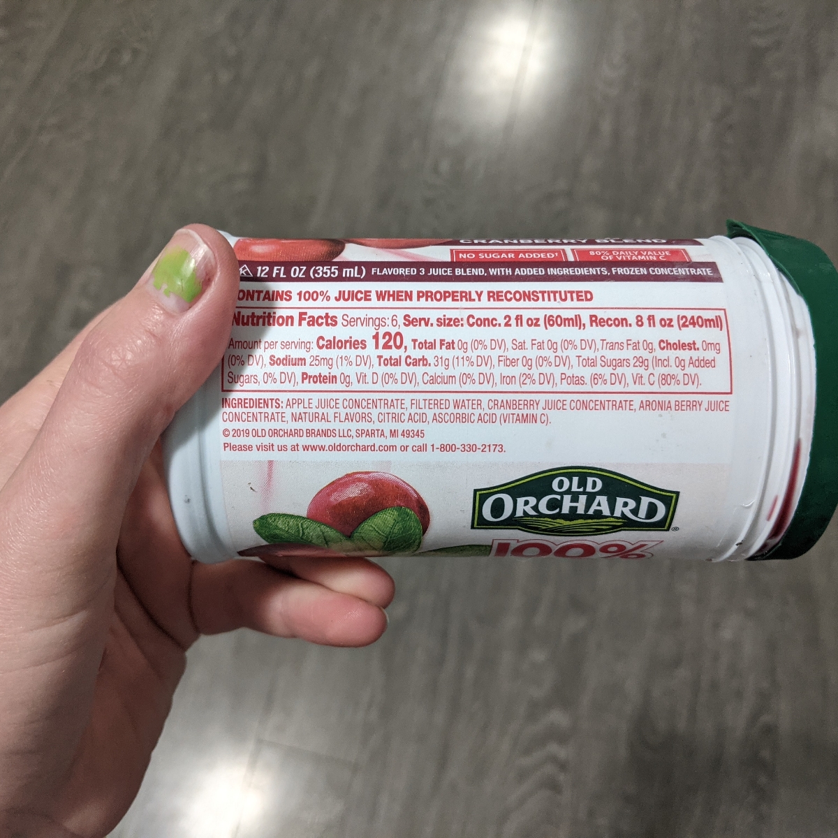 100% Juce Cranberry Blend Frozen Concentrate from Old Orchard - Vegan ...