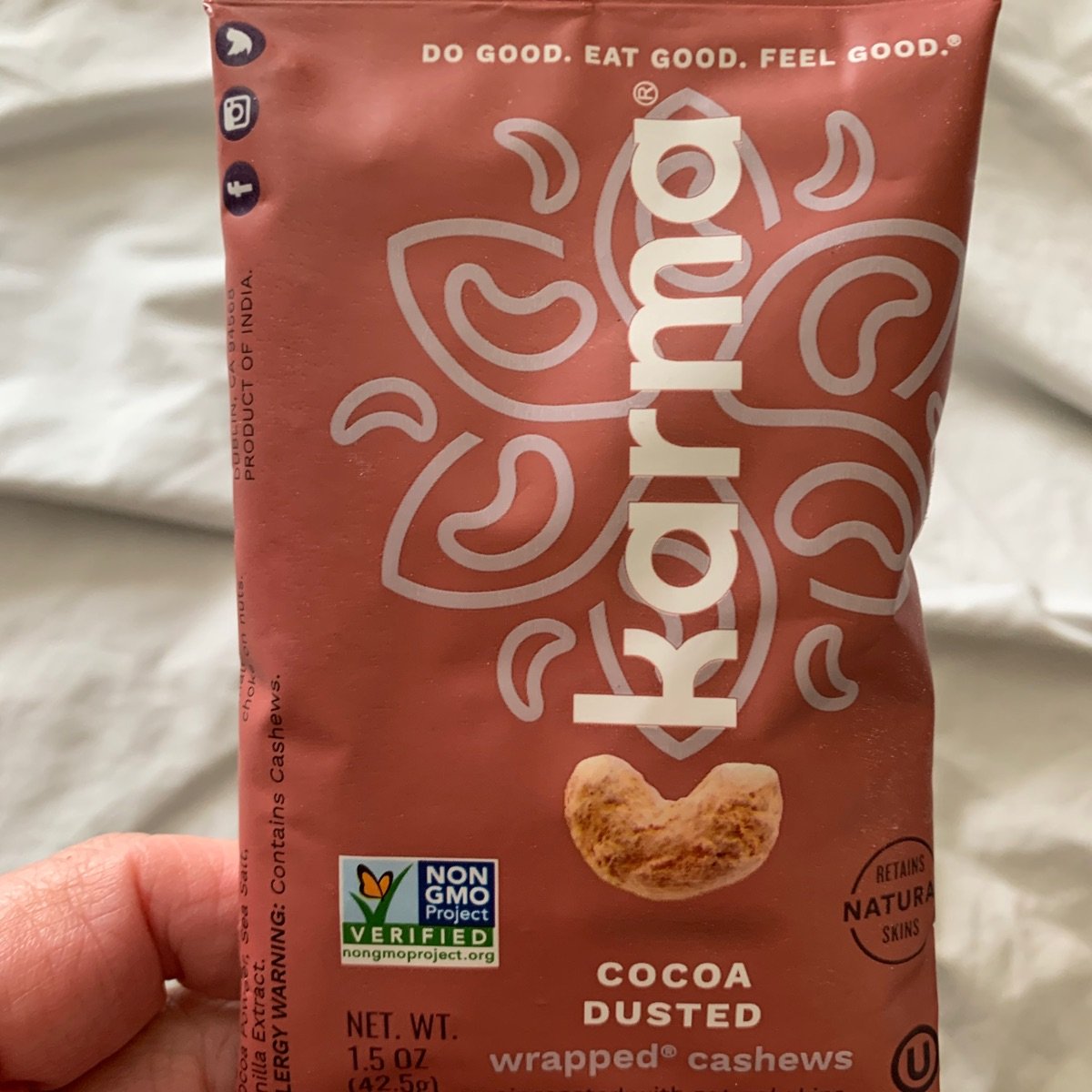 Cocoa Dusted Wrapped Cashews from Karma - Vegan Product Reviews ...