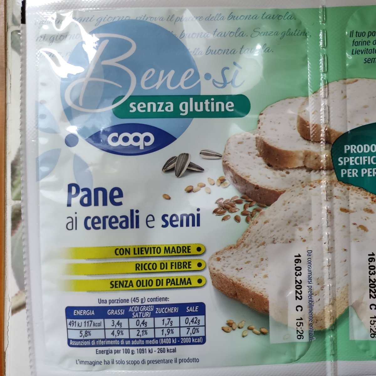 Pane Senza Glutine ai cereali e semi from Bene.Si coop - Vegan Product ...