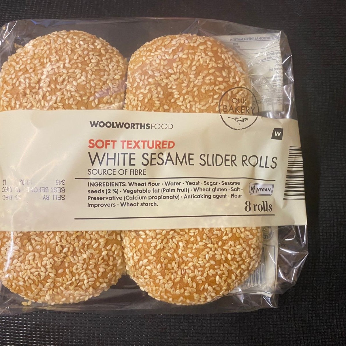 Woolworths Food White sesame slider rolls 评价 | abillion