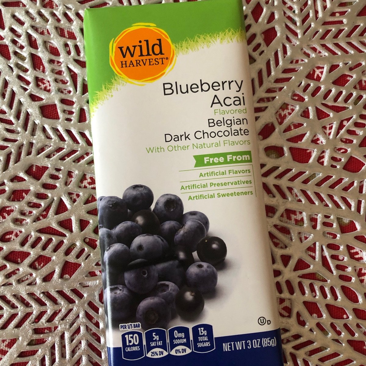 Blueberry Açaí flavored Belgian Dark Chocolate from Wild Harvest ...