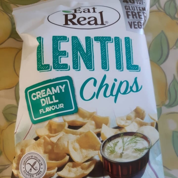 Eat Real Creamy dill lentil chips Review | abillion