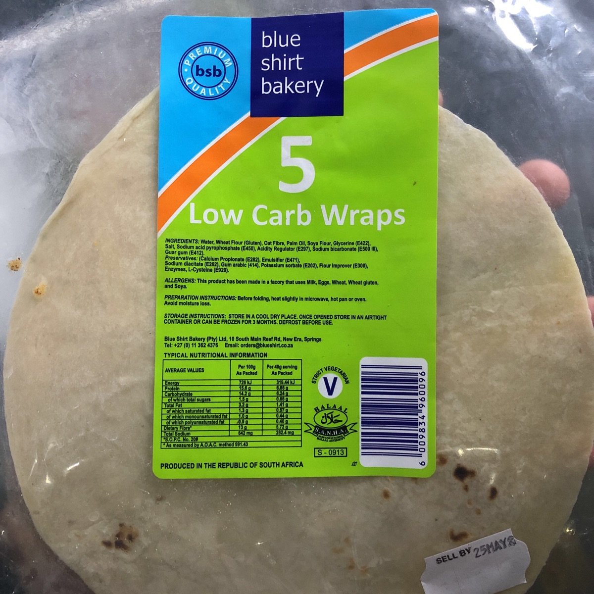 Low Carb Wraps from Blue Shirt Bakery - Vegan Product Reviews & Ratings ...