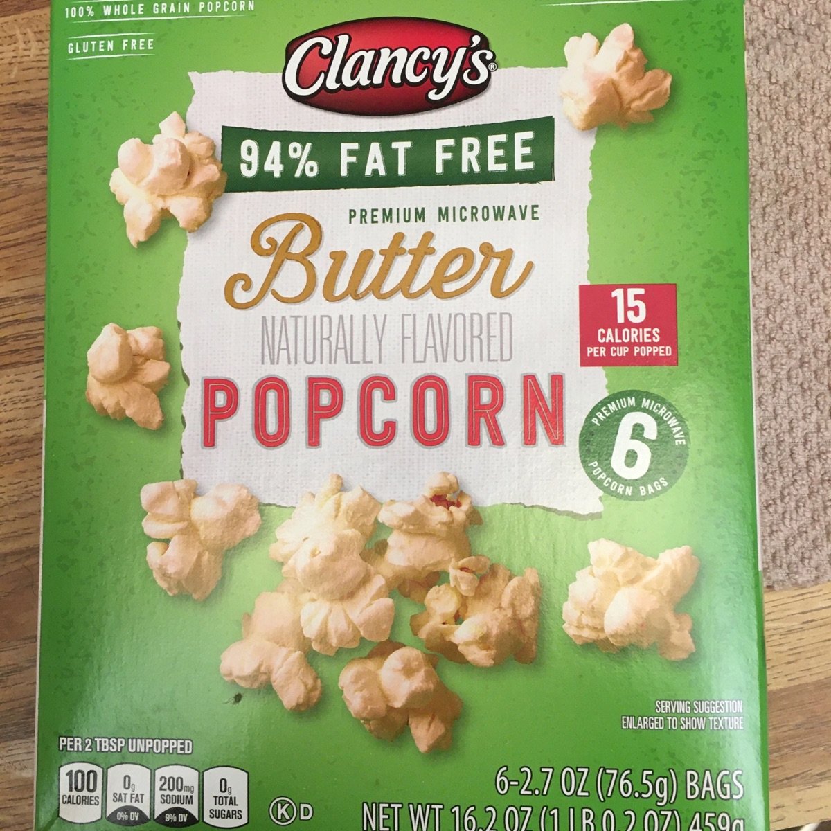 Butter flavored popcorn from Clancy's - Vegan Product Reviews & Ratings ...
