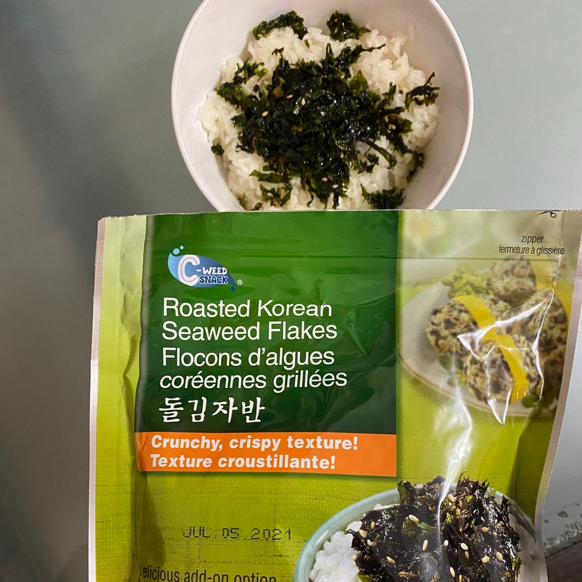 Roasted Korean Seaweed Flakes from C-weed snack - Vegan Product Reviews ...