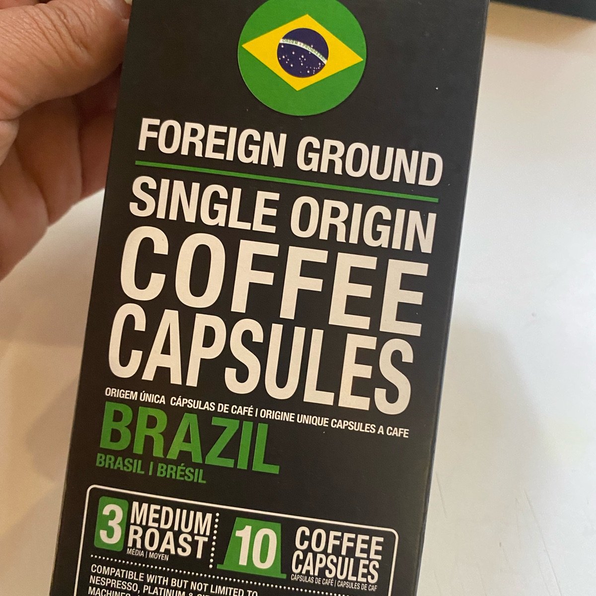 Single origin capsules Brazil from Foreign Ground - Vegan Product ...