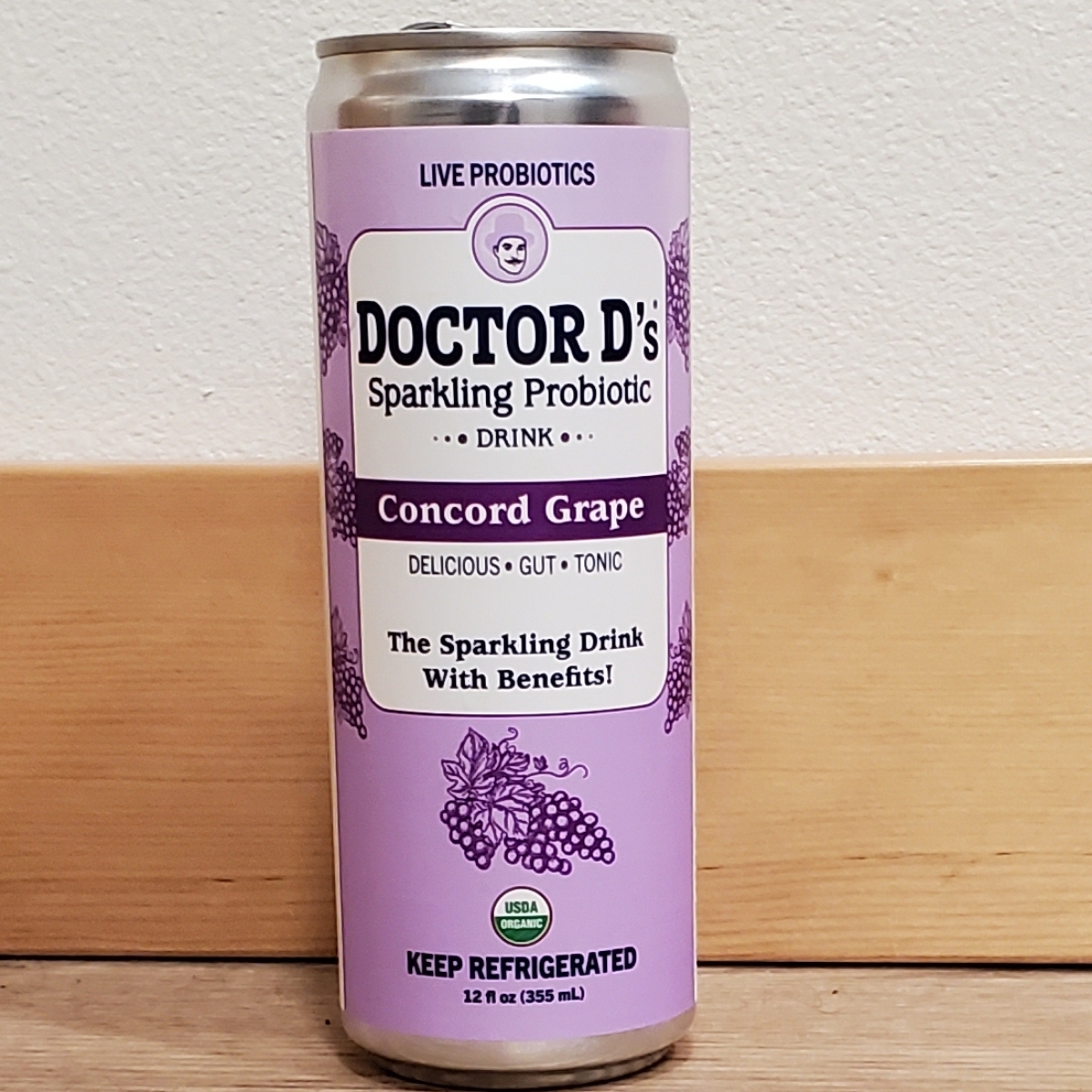 Sparkling probiotic drink Concord grape at Doctor D's - Review by ...
