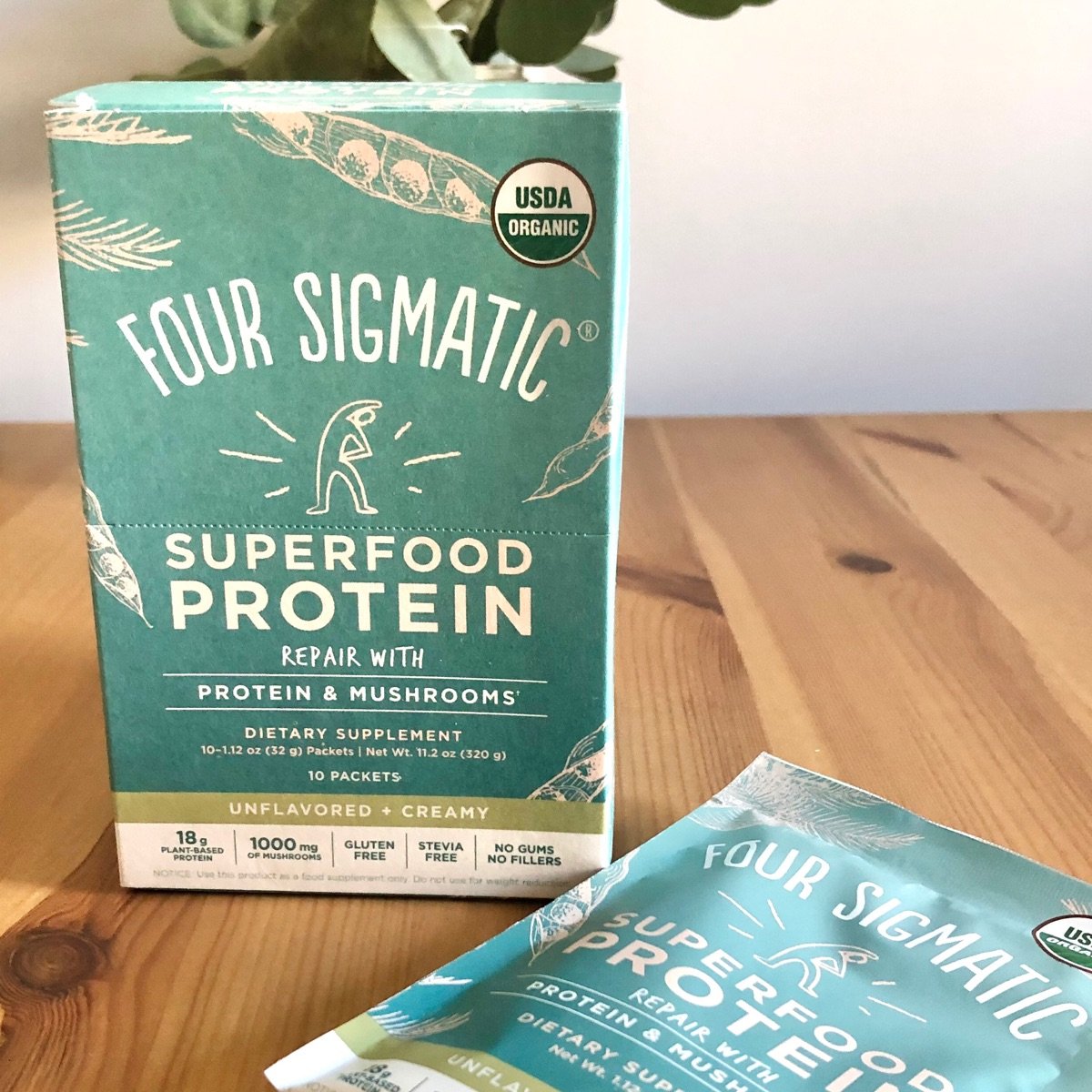 Superfood Protein Packets Unflavored from Four Sigmatic - Vegan Product ...