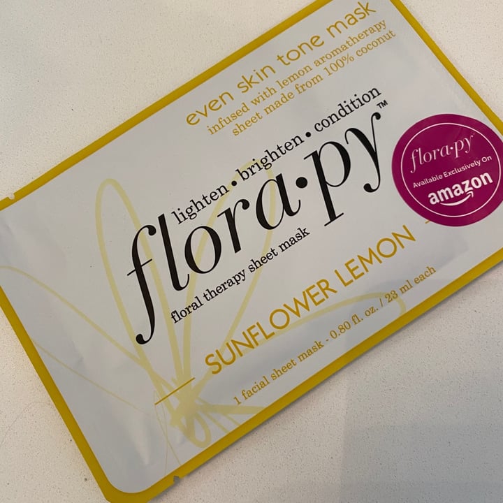 Flora-py Floral Therapy Sheet Mask Sunflower Lemon Review | abillion