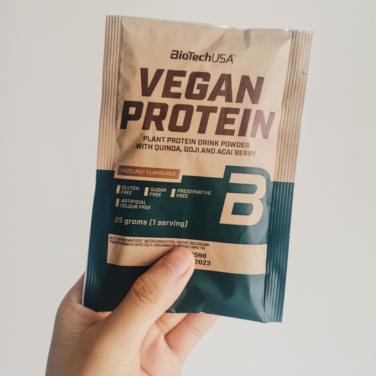 Vegan Protein Powder Hazelnut Flavoured from BioTechUSA - Vegan Product ...