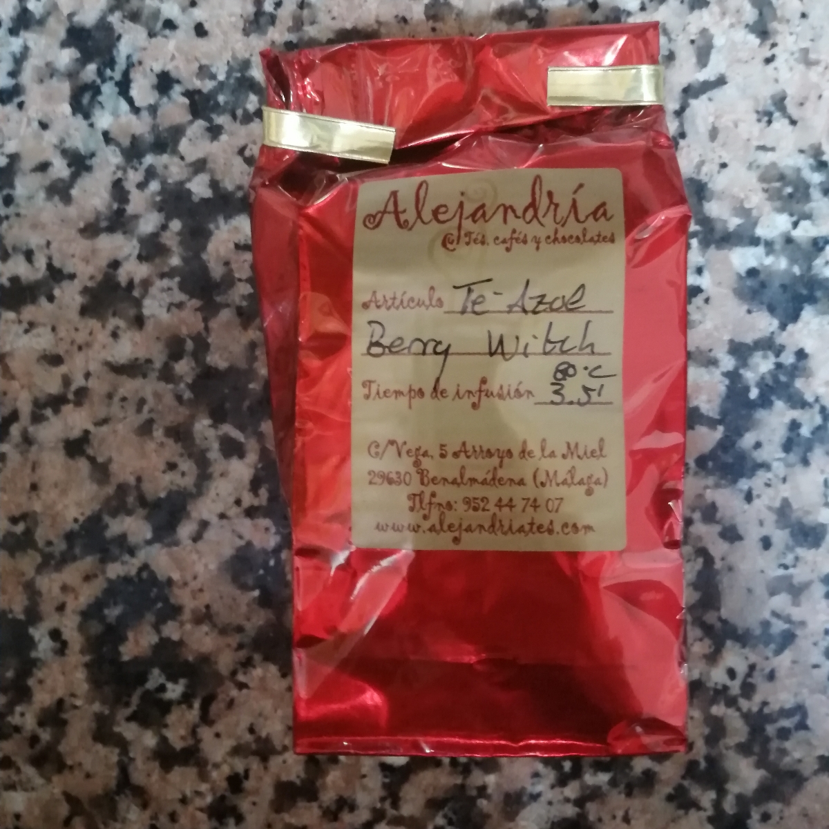 Té berry witch from Alejandría tés, cafés y chocolates - Vegan Product ...