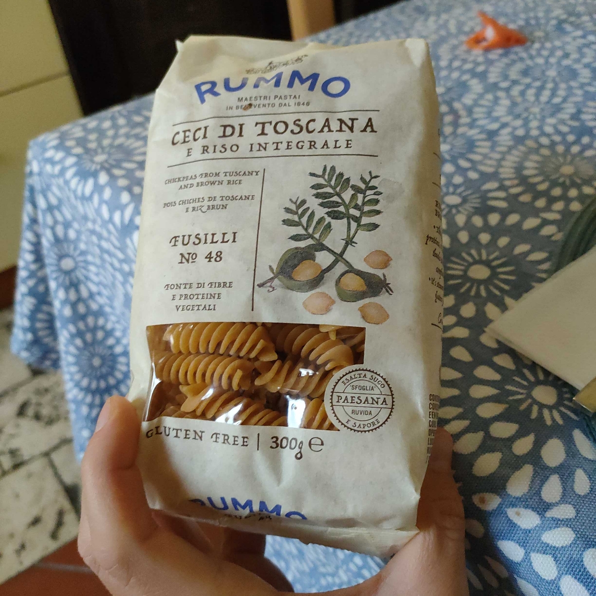 Fusilli n. 48 ceci di Toscana e riso integrale from Rummo - Vegan ...