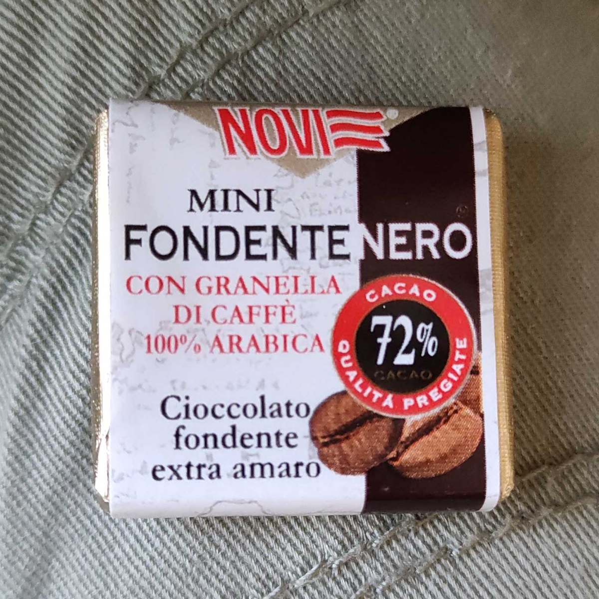 Mini fondente nero 72% con granella di caffè from Novi - Vegan Product ...