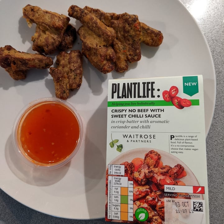 Plantlife: Waitrose & partners Crispy No Beef With Sweet Chilli Sauce ...