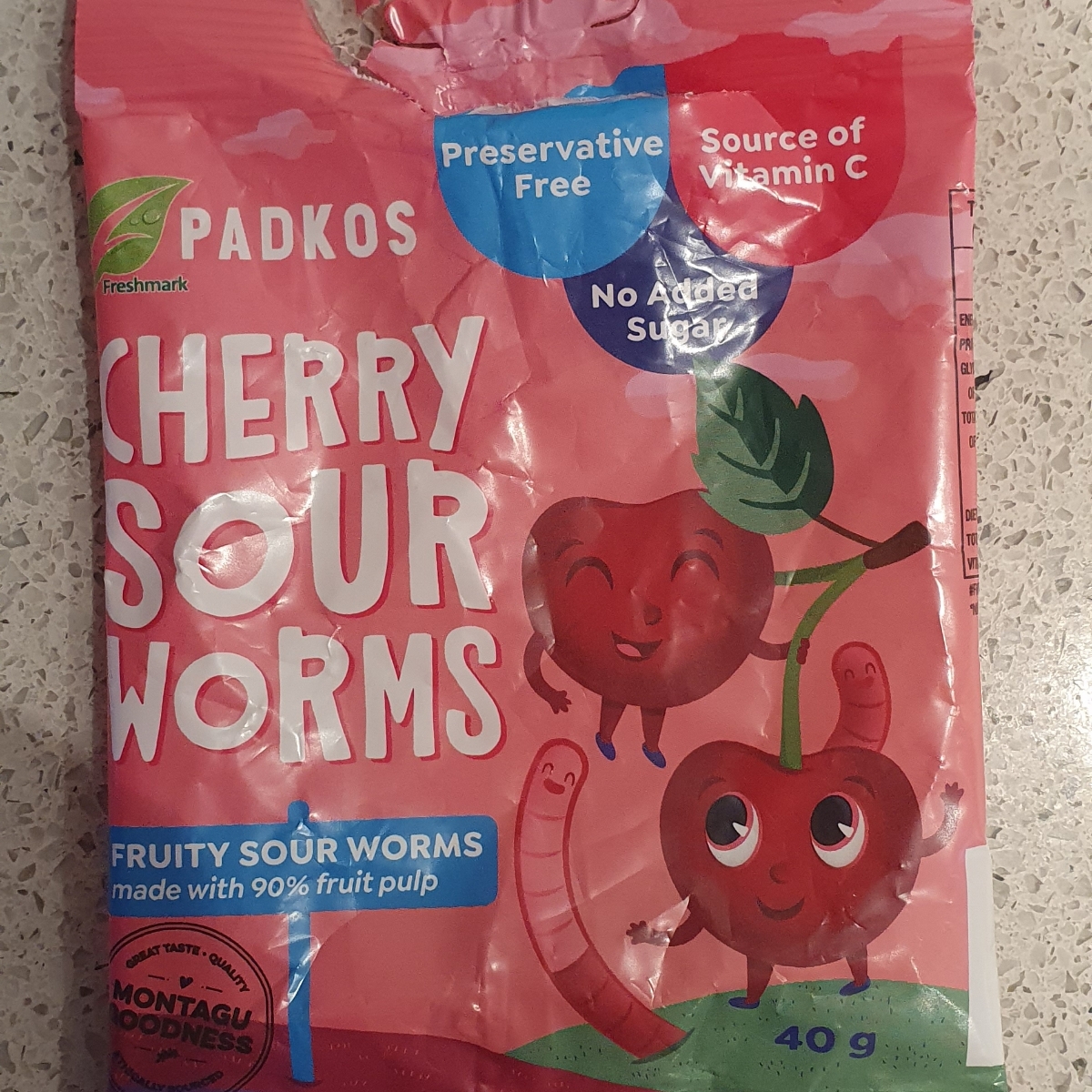 Cherry sour worms from Freshmark - Vegan Product Reviews & Ratings ...