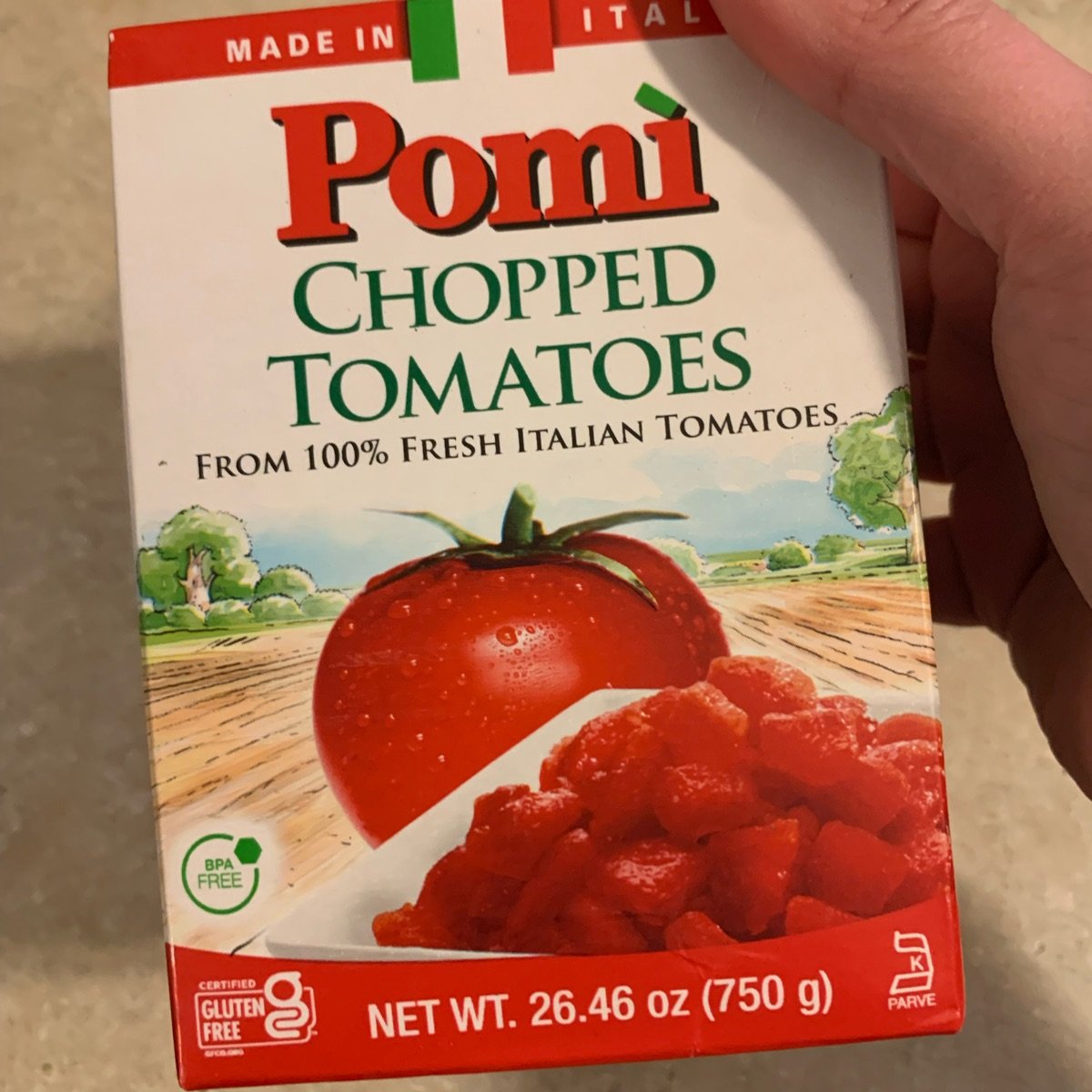 Finely chopped tomatoes from Pomi - Vegan Product Reviews & Ratings ...